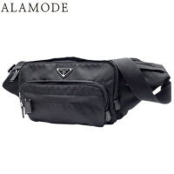 Prada | Bags | Prada Triangle Waist Pouch Body Bag Crossbody Nylon ...